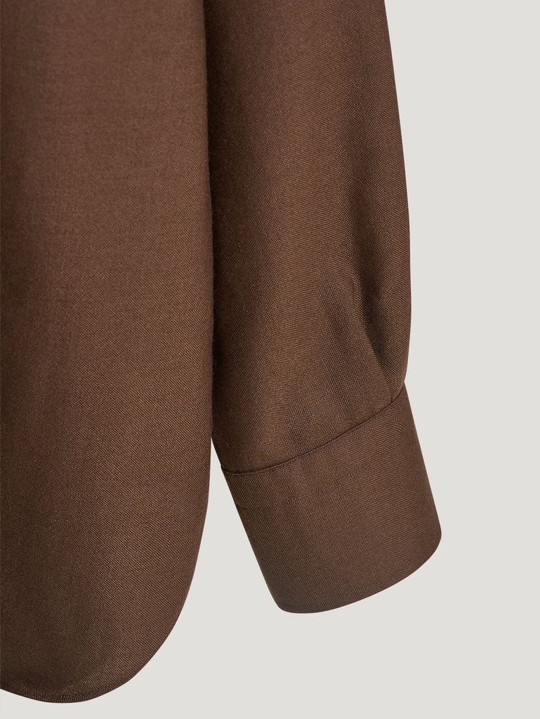 Brown Cashmere Hand Finish Shirt– Connolly