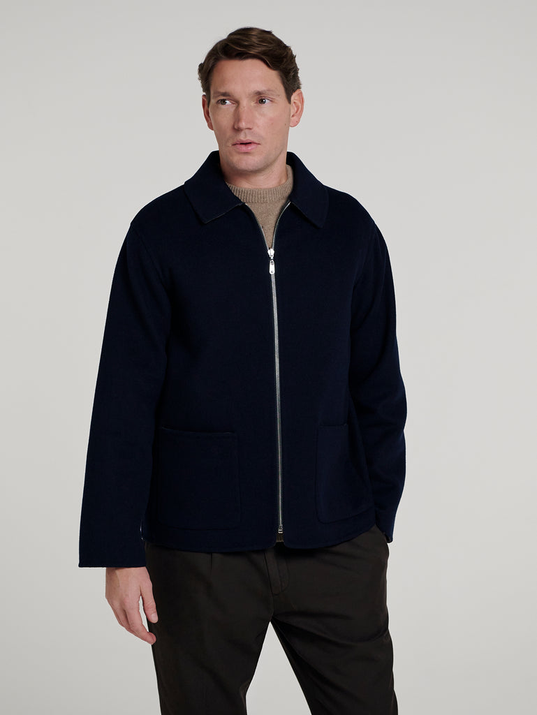 Navy/Grey Double Face Reversible Jacket– Connolly