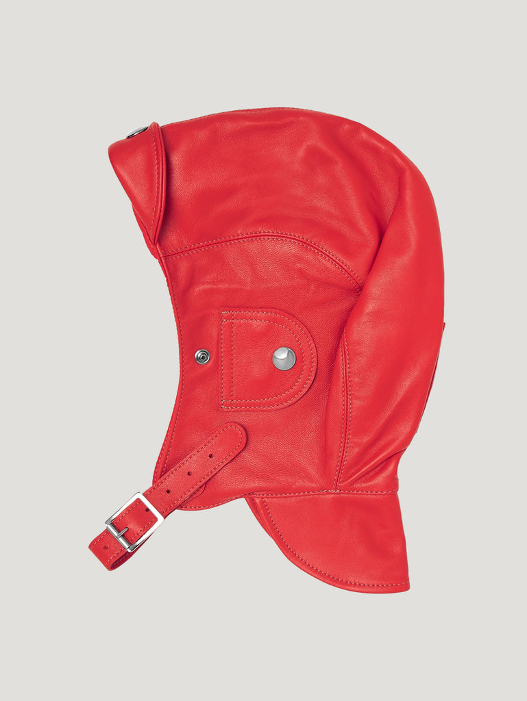 Red Leather Helmet | Connolly Leather Driving Helmets
