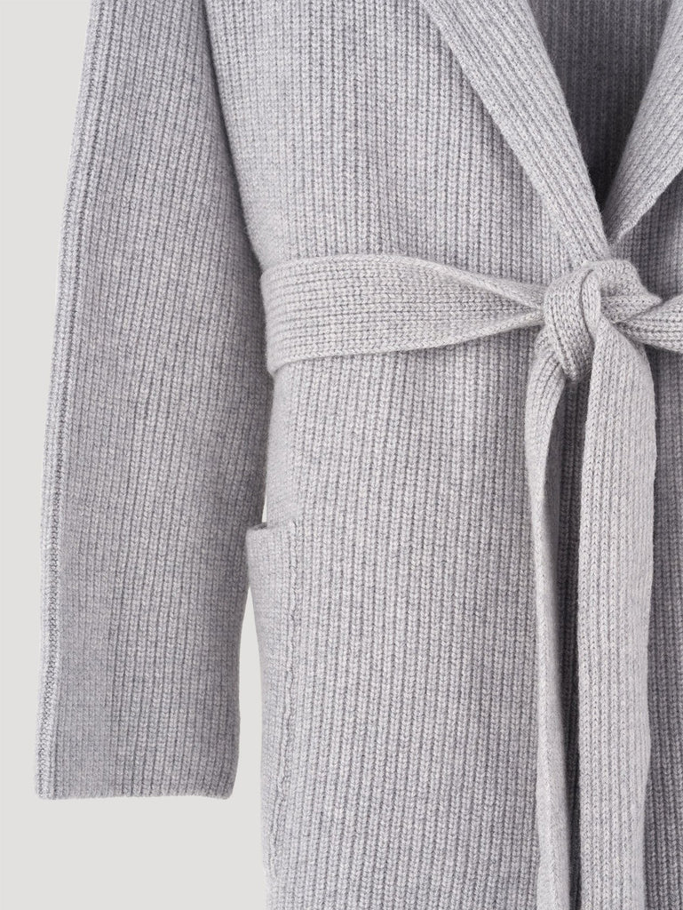 Light Grey Cashmere Robe de Chambre | Connolly Cashmere | Connolly Online