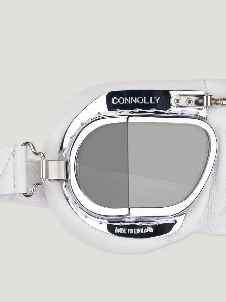 White CB Tinted Driving Goggles | Driving Goggles | Connolly Sporting