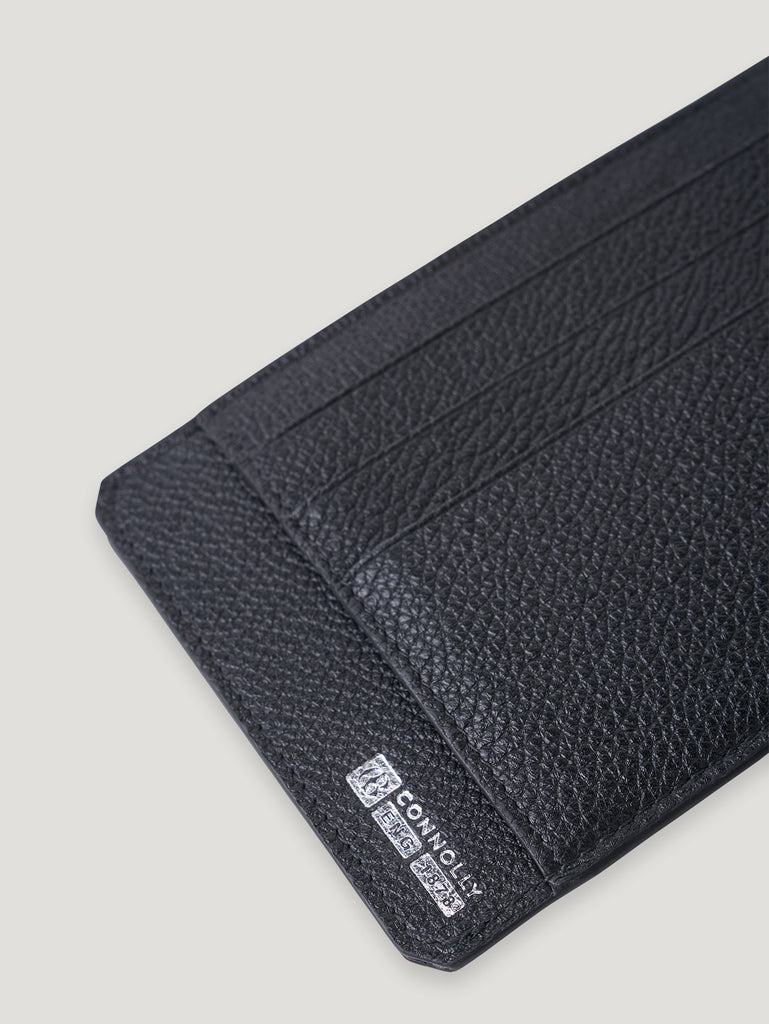 Black/Red Driver Wallet | Connolly Leather Wallet | Credit Card Case