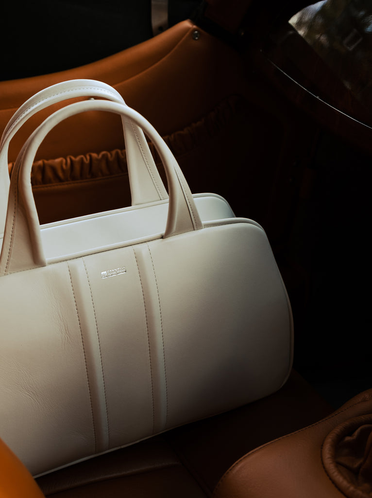 White Driver Bag | Driver Bags | Connolly Leather Bags